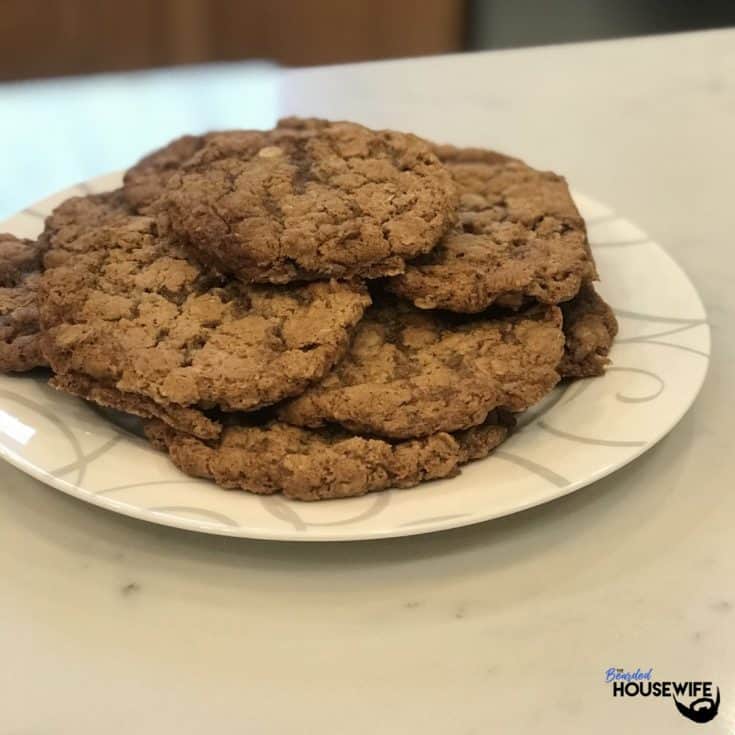 Soft & Chewy Oatmeal Cookies | The Bearded Housewife
