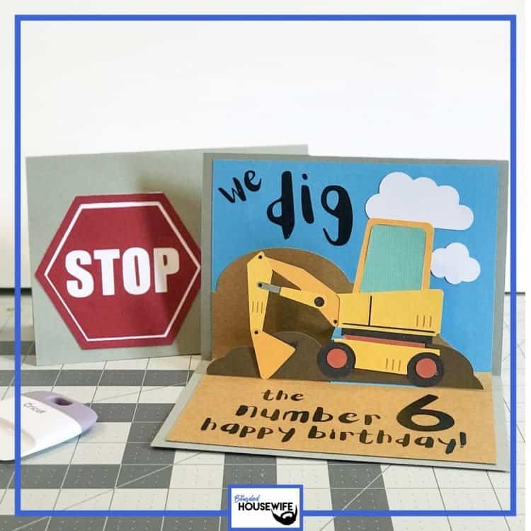 Construction Pop-up Cards - The Bearded Housewife