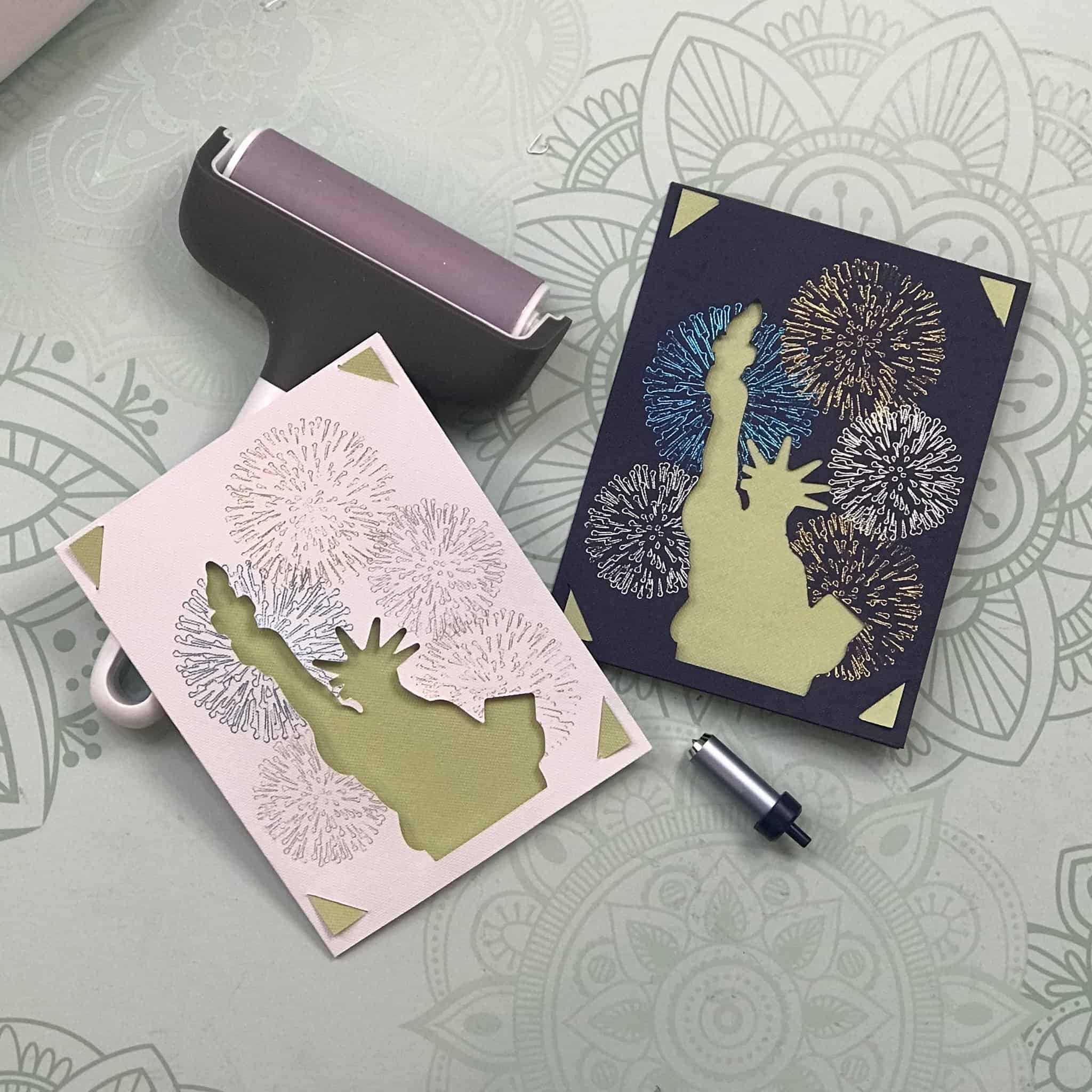 84. Foiled Statue of Liberty Card - The Bearded Housewife