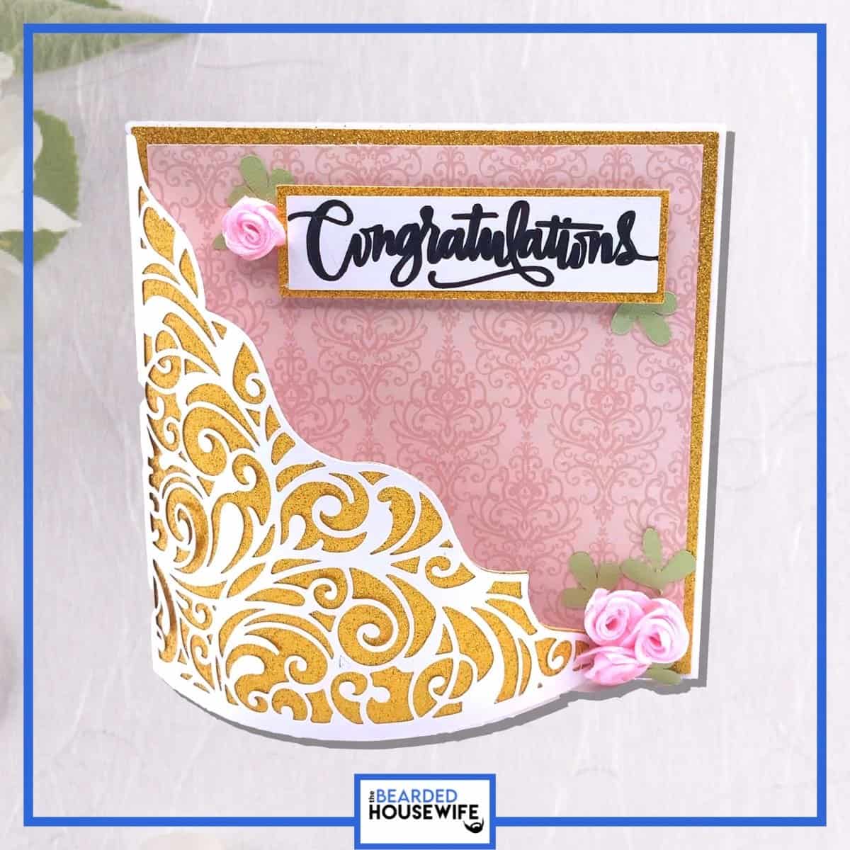 Side Easel Wedding Card - The Bearded Housewife