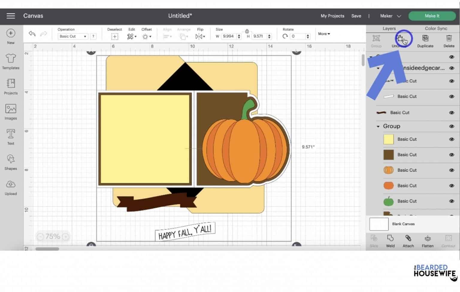 How to Use the Operation Menu in Cricut Design Space - The Bearded ...