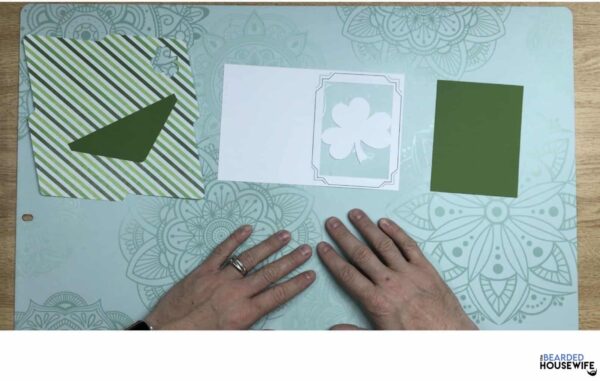 How to Make Shamrock Cutout Insert Cards - The Bearded Housewife