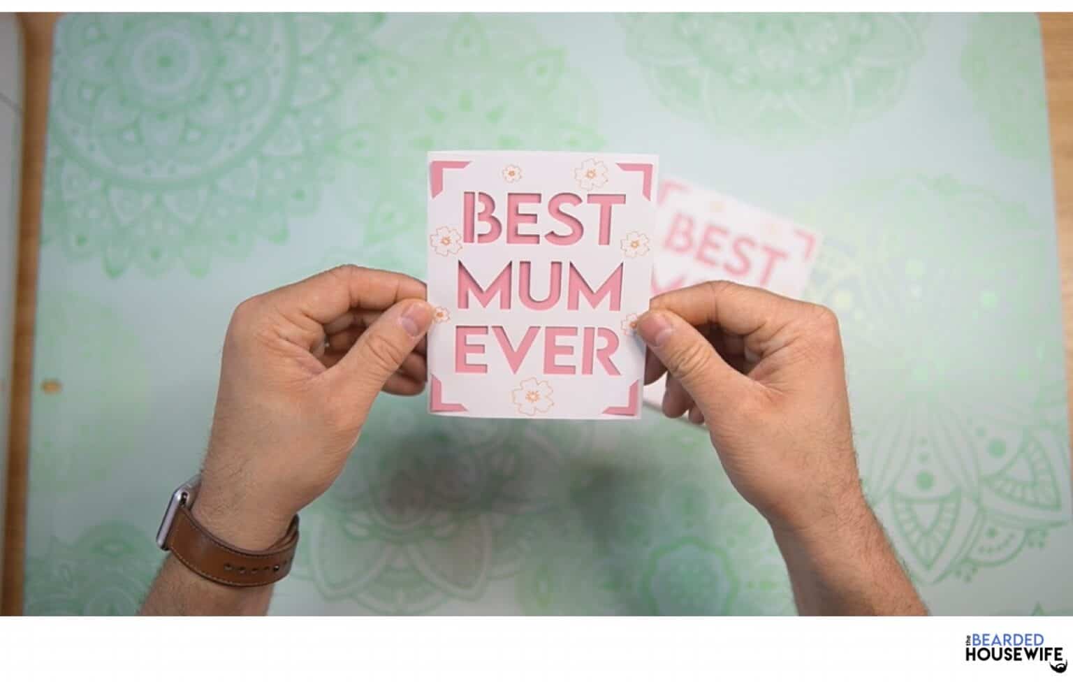 How to Make Best Mom Ever Insert Cards - The Bearded Housewife