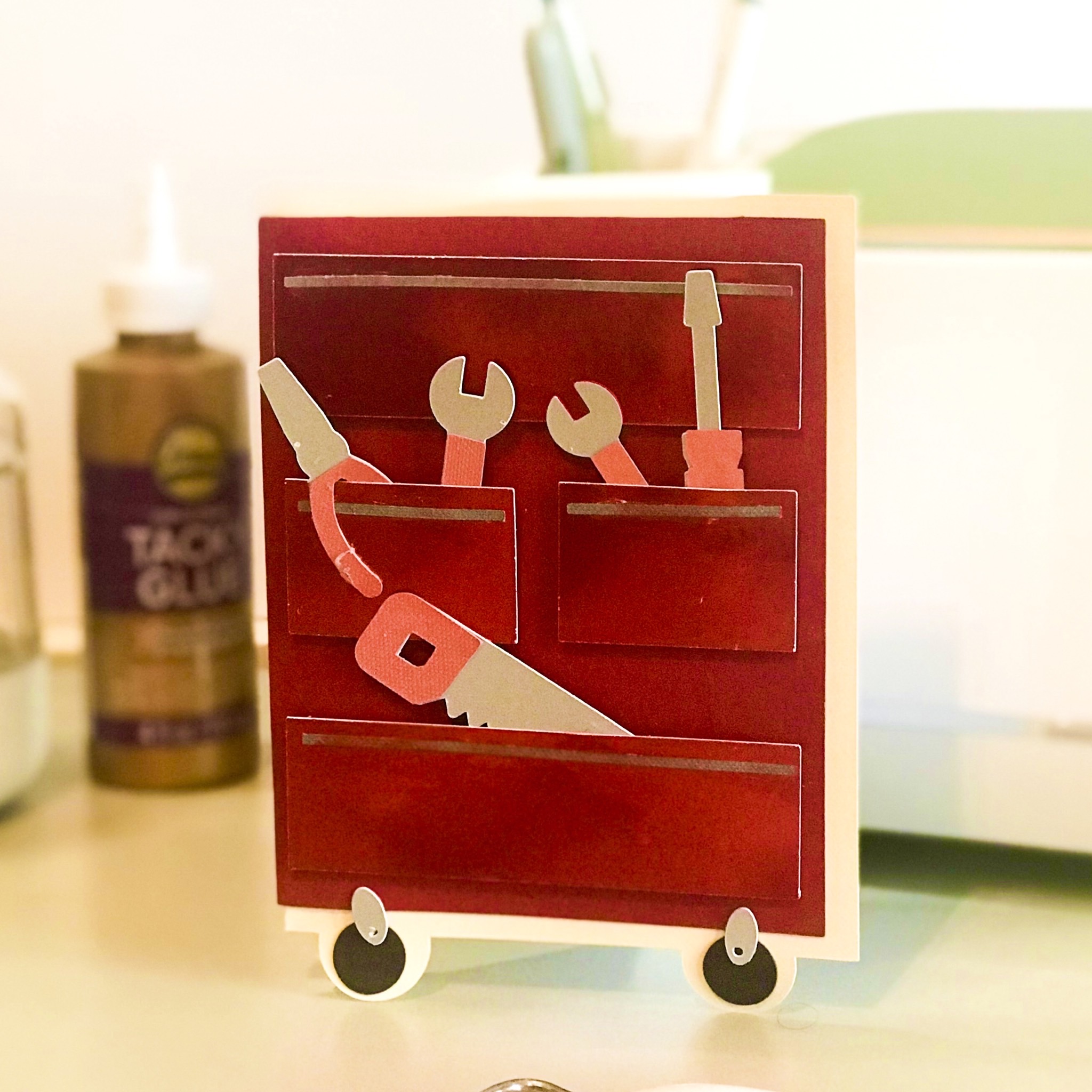 1. DIY Tool Box Card - The Bearded Housewife