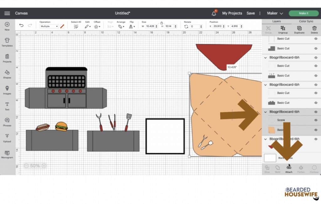 How to Make a BBQ Grill Box Card - The Bearded Housewife