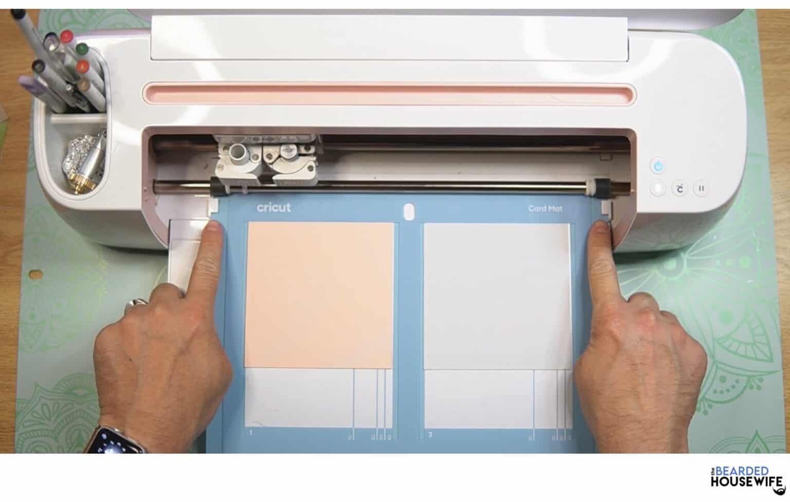 How to Use the Cricut 2×2 Card Mat - The Bearded Housewife