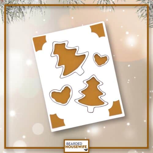 How to Make Gingerbread Cookie Insert Cards - The Bearded Housewife