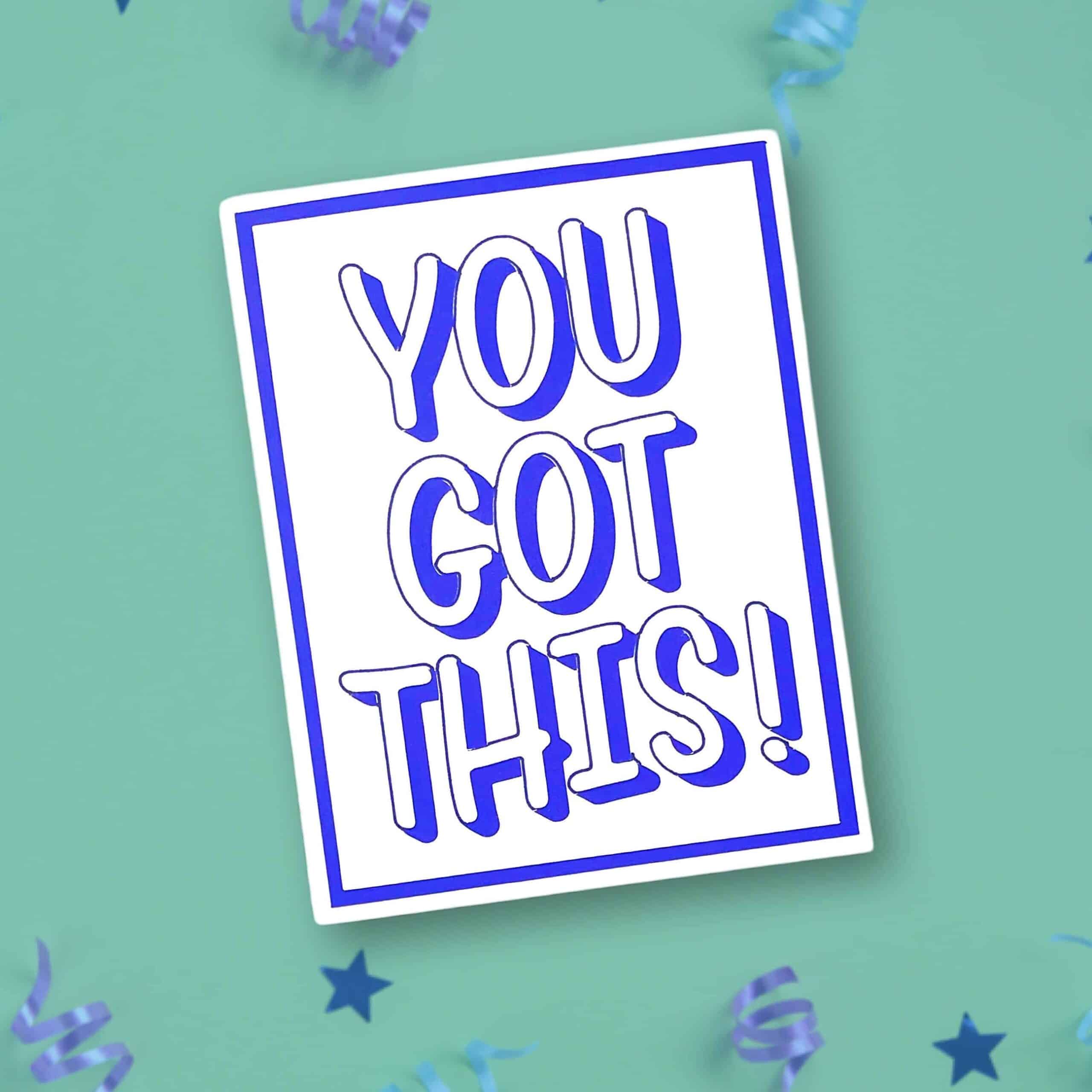How to Make Encouraging Cards on a Cricut - The Bearded Housewife