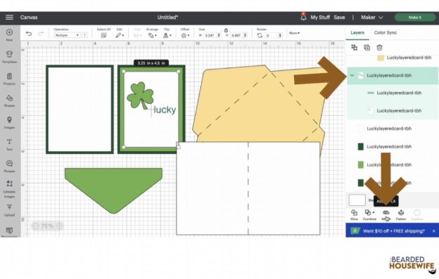 How to Make Simple Layered St. Patrick's Day Cards - The Bearded Housewife