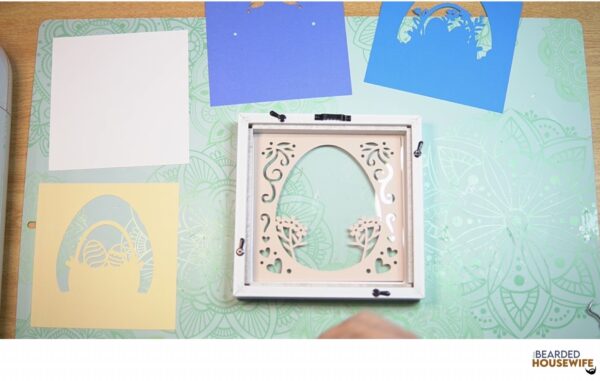 How to Make Cute Easter Basket Shadow Boxes - The Bearded Housewife