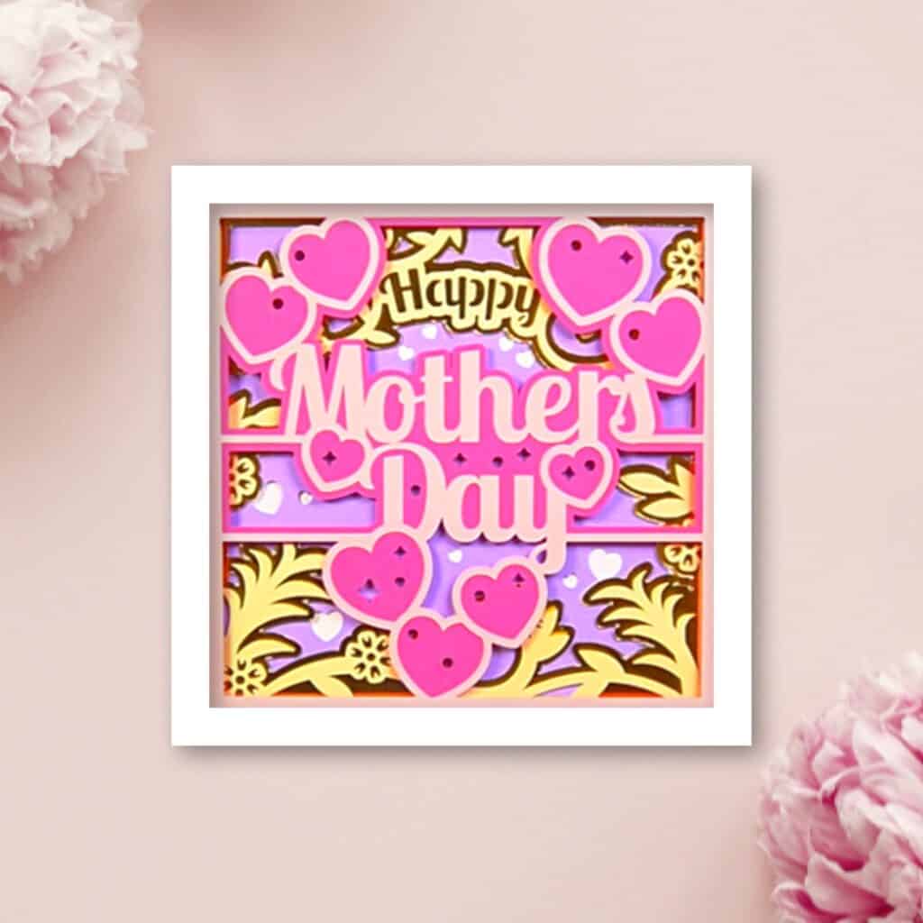How to Make Cute Mother's Day Shadow Boxes - The Bearded Housewife